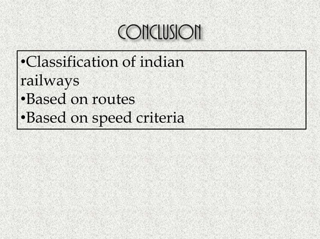 classification of indian railway | PPTX