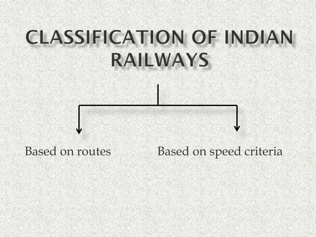 classification of indian railway | PPTX