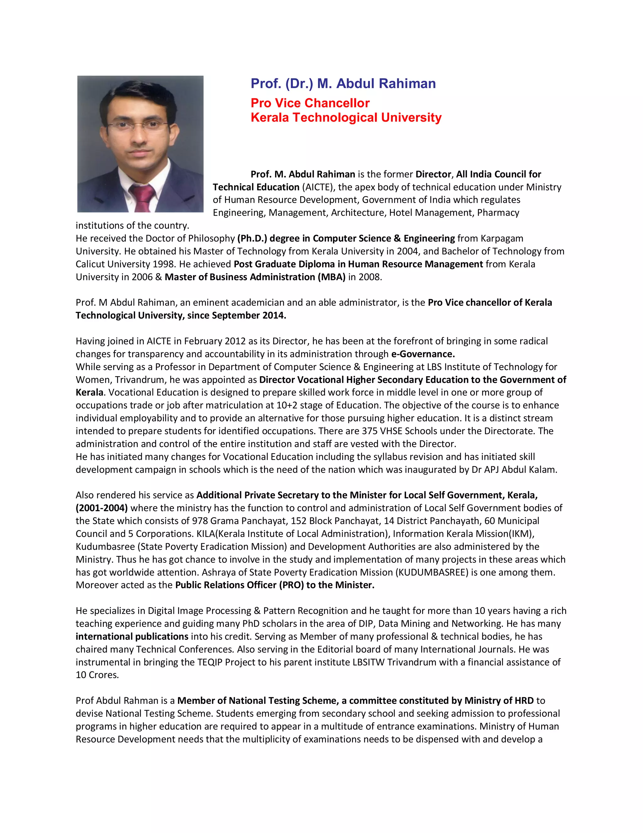 Abdul rahman cv | PDF