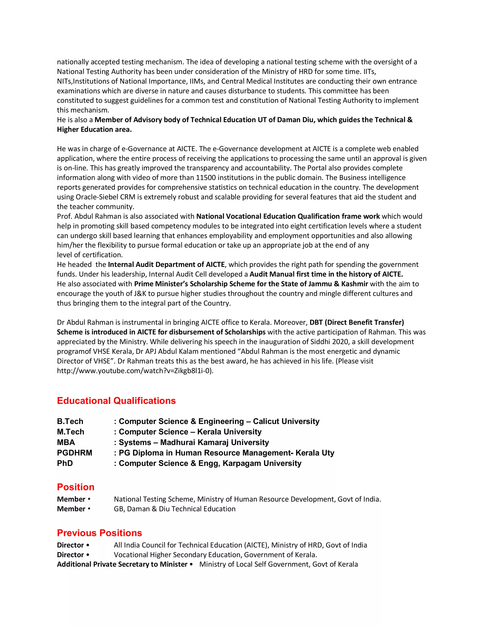 Abdul rahman cv | PDF