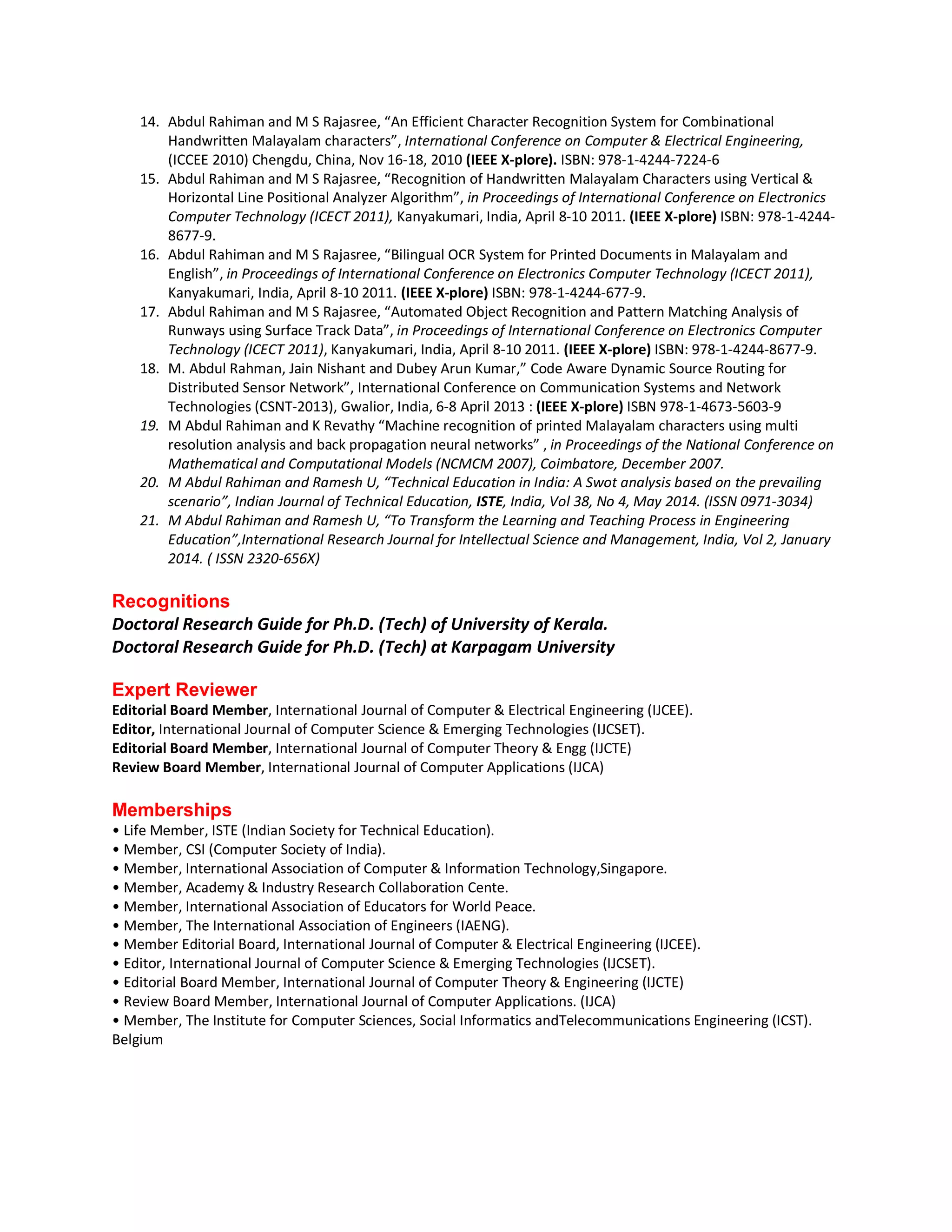 Abdul rahman cv | PDF