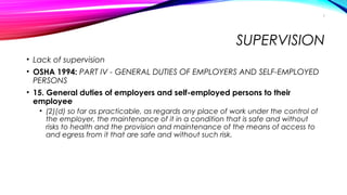 Occupational Safety & Health Legislation | PPT