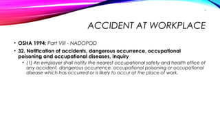 Occupational Safety & Health Legislation | PPT