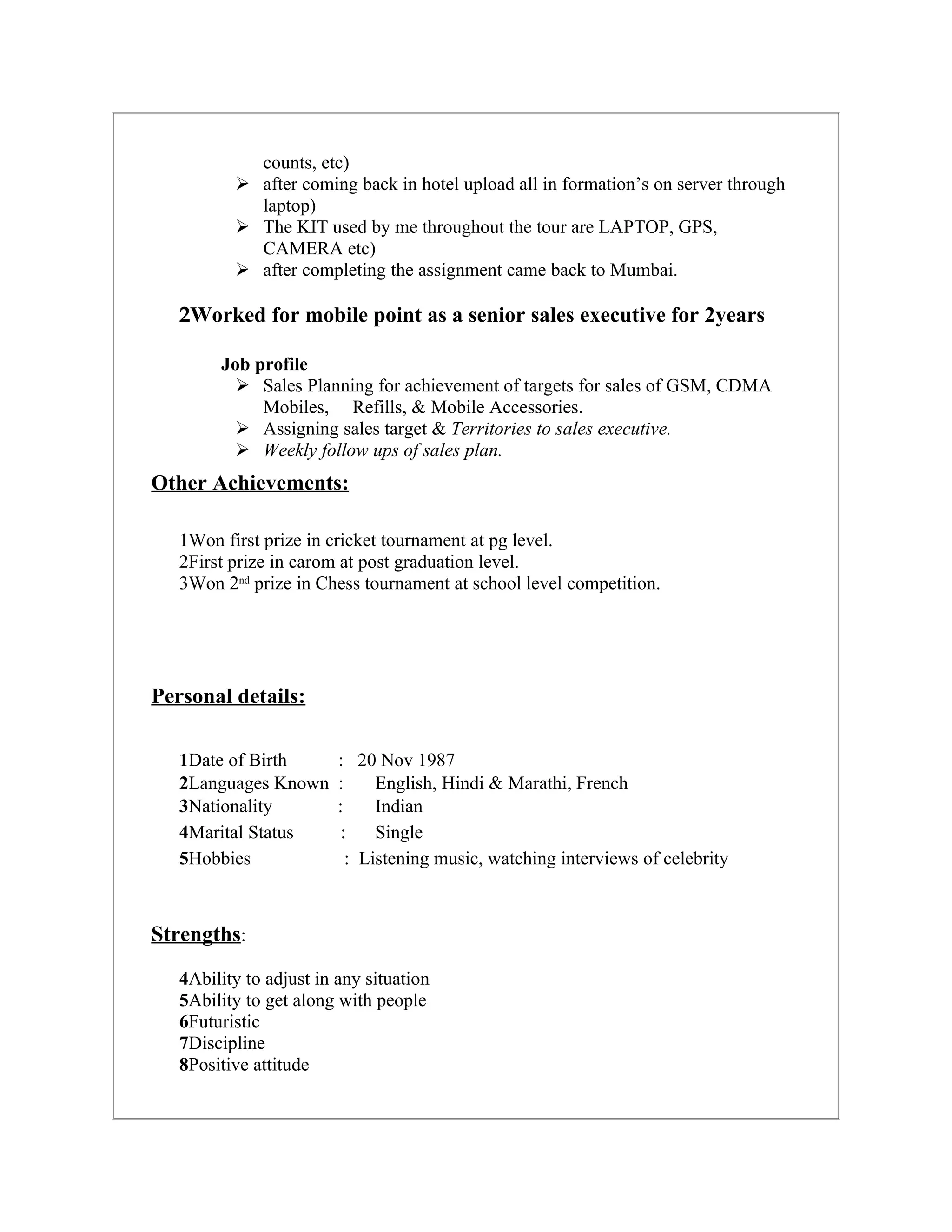 Abdul rasheed cv | DOC