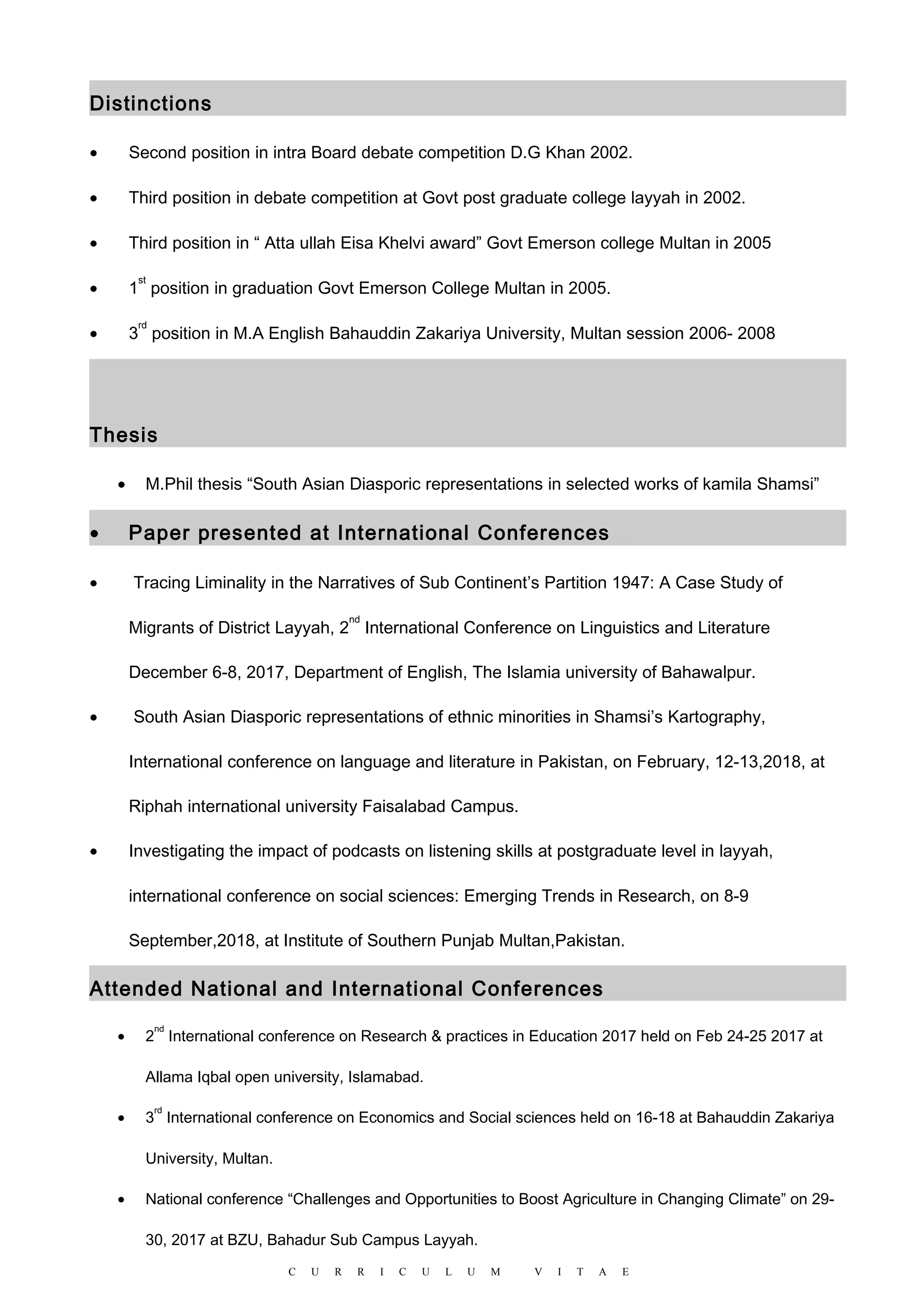 Abdul rashid c.v | DOC