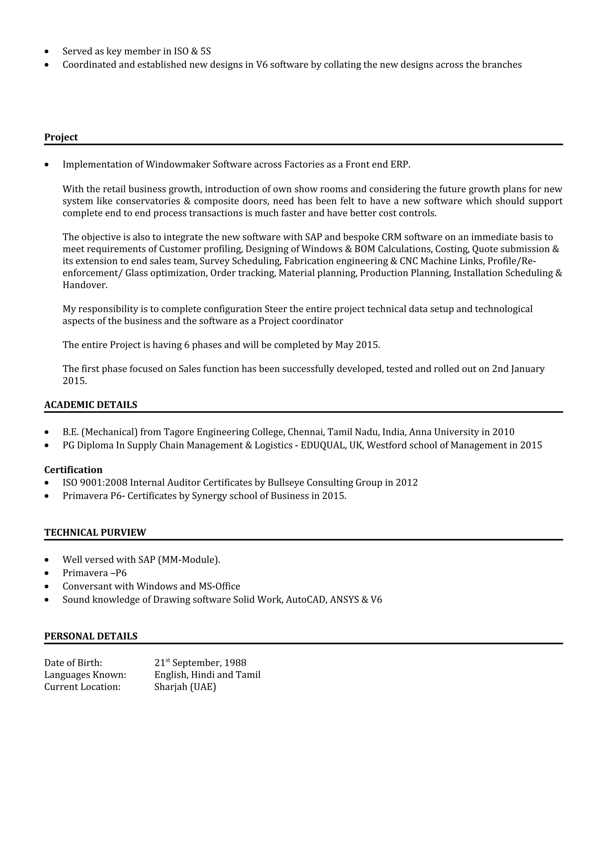 Abdul resume cv | DOC