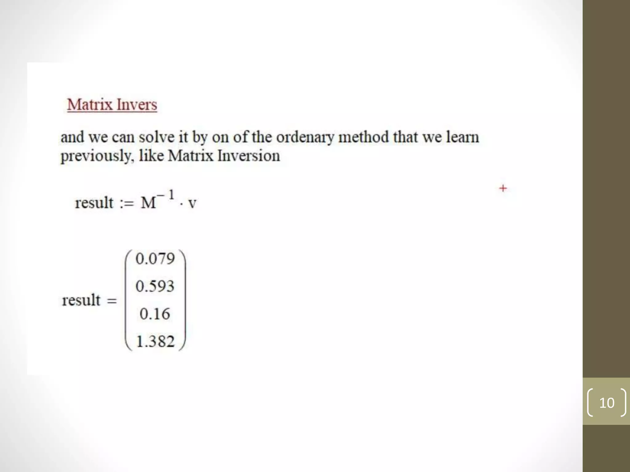 solving linear system of equations | PPTX