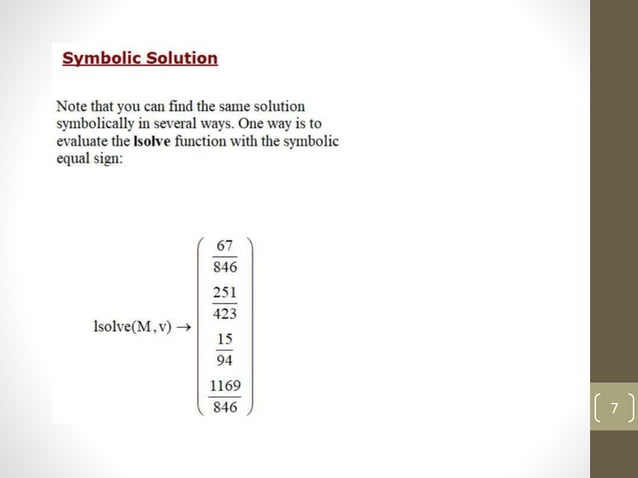 Solving Linear System Of Equations Ppt