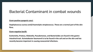 Infectious complications of combat injuries | PPTX