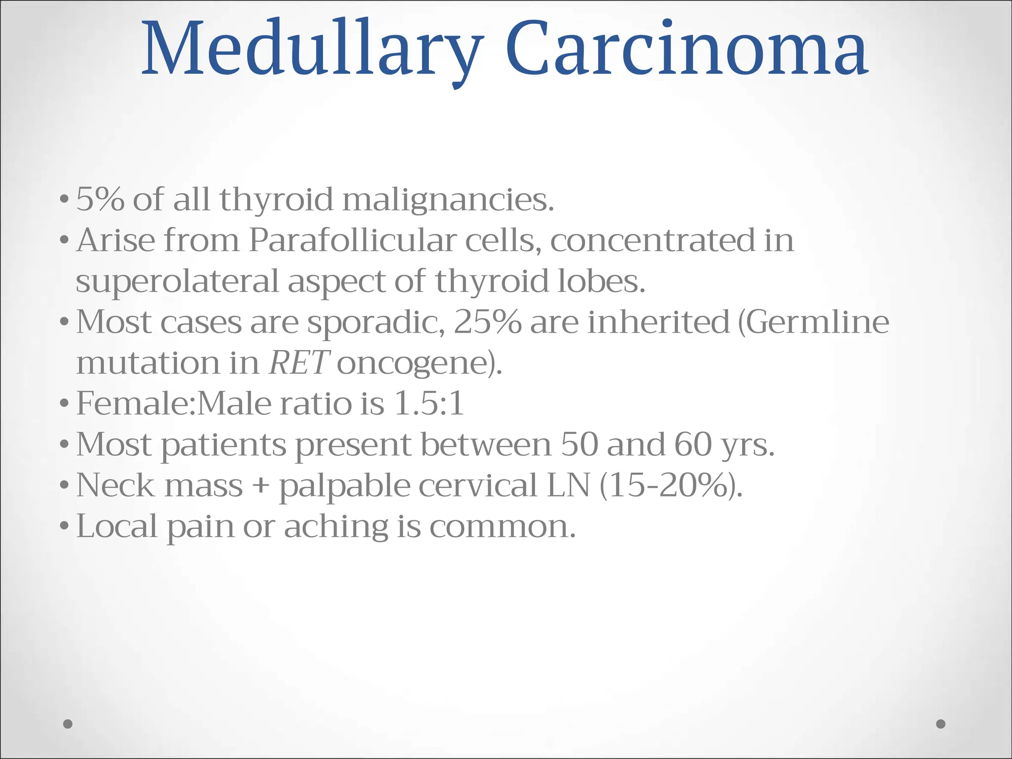 Thyroid cancer and it’s types. oncology | PPTX