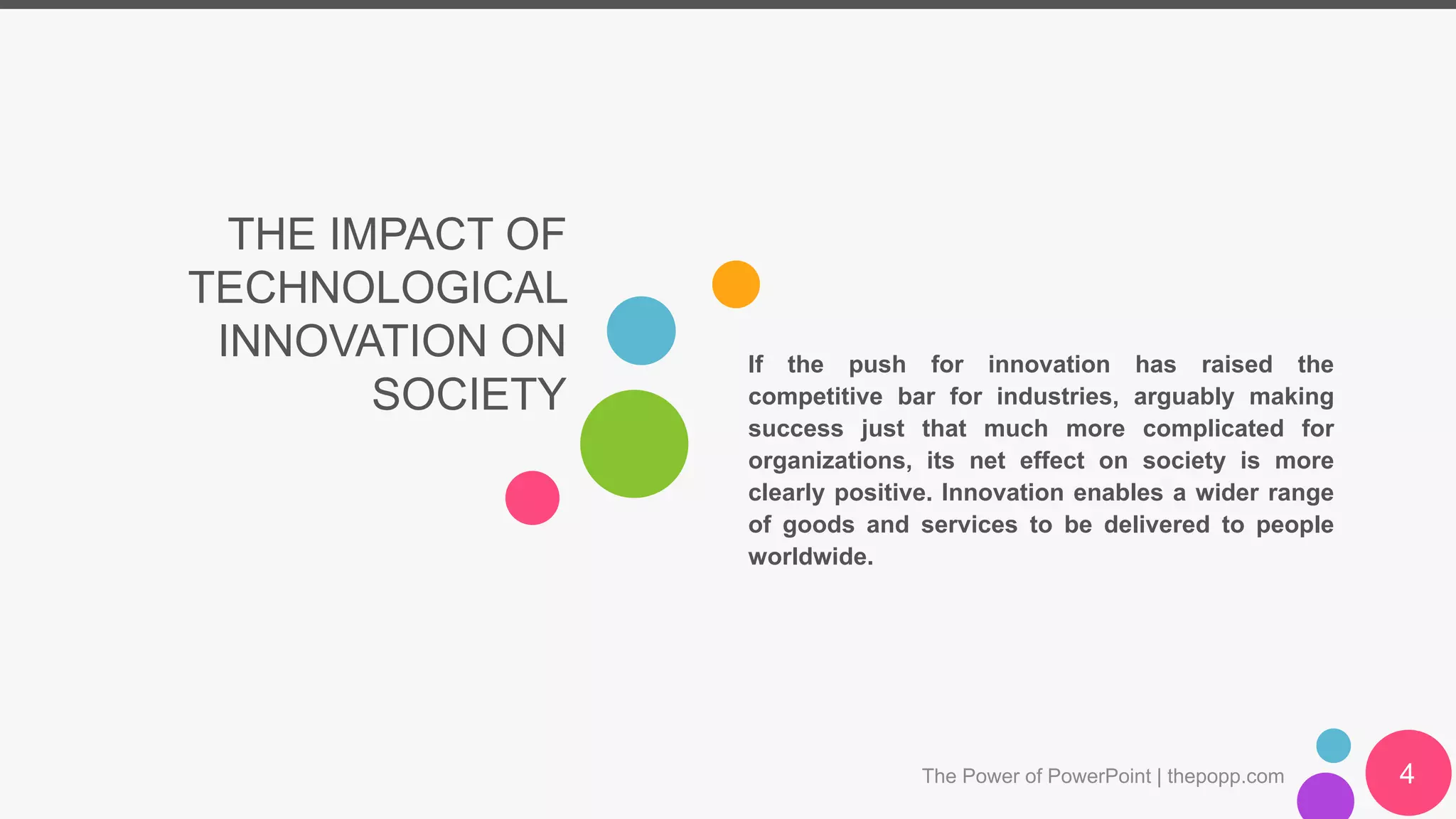 THE IMPORTANCE OF TECHNOLOGICAL INNOVATION | PPTX