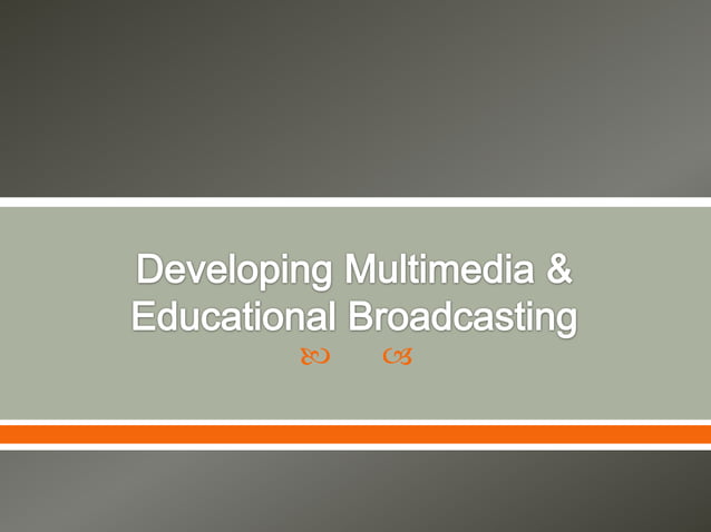 Educational Broadcasting by Abdul wajid | PPTX | College Radio | Music