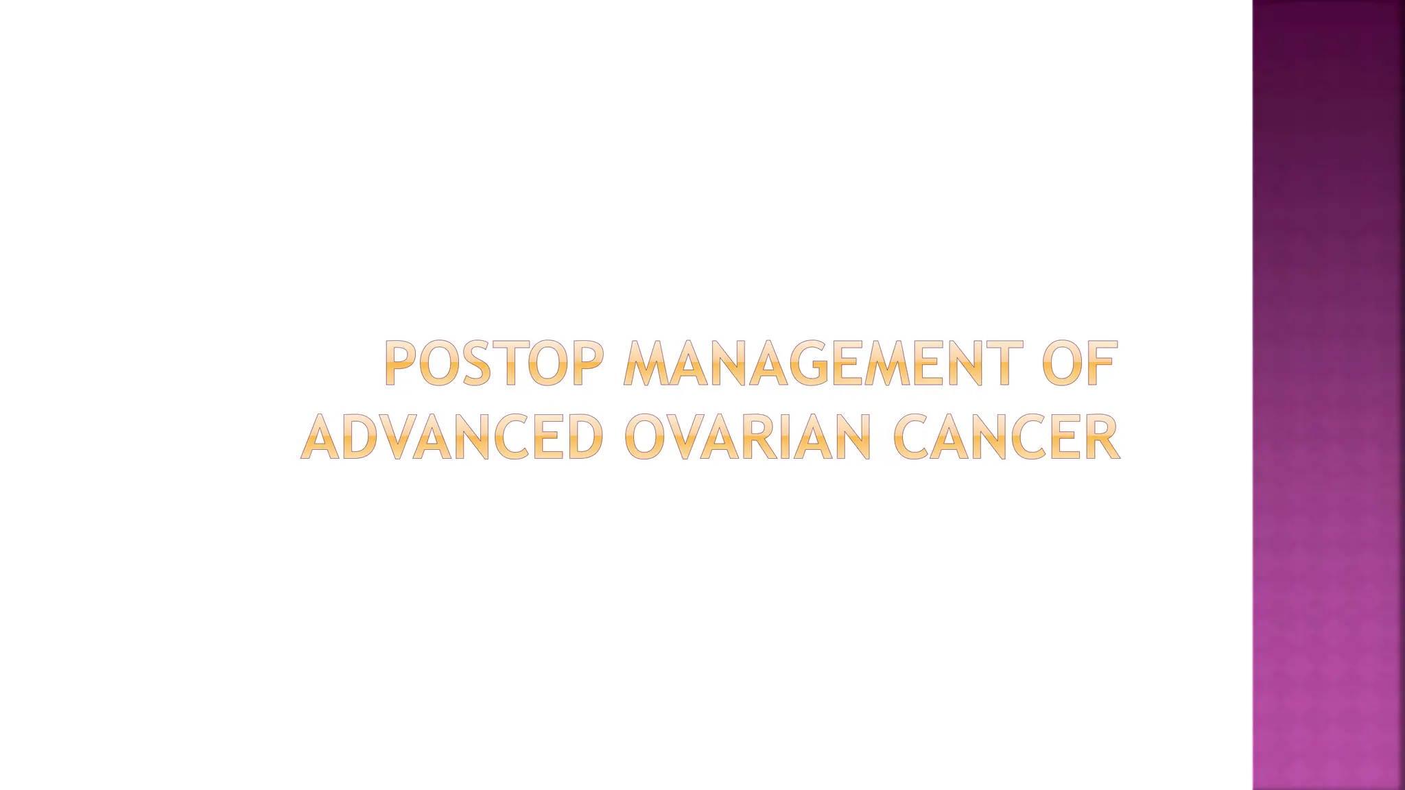 Ovarian Cancer Pptx