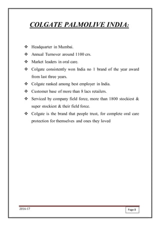 project on marketing management | DOCX