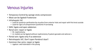 Abdominal Vascular Injury - FB: Happy Friday Knight | PPTX