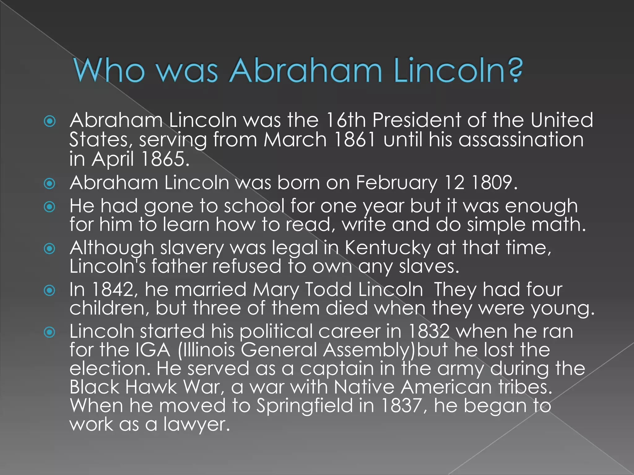 Abraham Lincoln | PPT