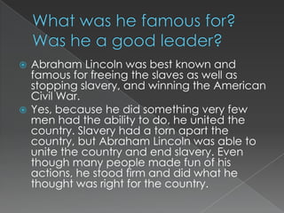 Abraham Lincoln | PPT