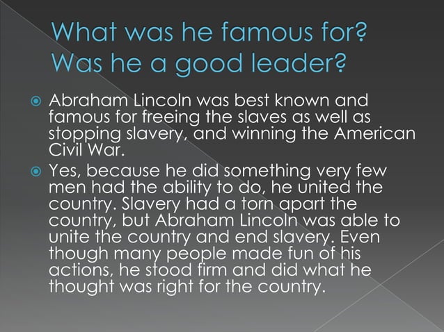 Abraham Lincoln | PPT