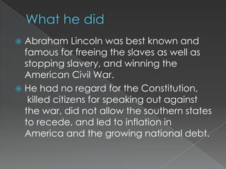 Abraham Lincoln | PPT