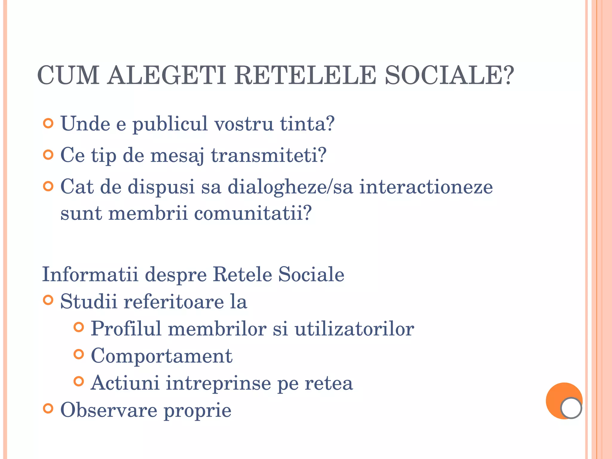 Planul De Comunicare Online | PPT