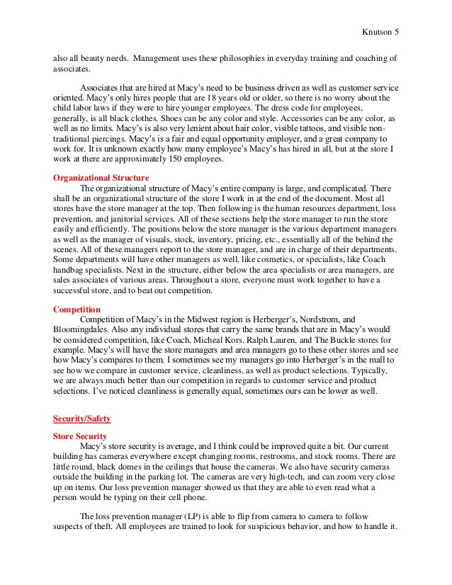 Business Internship - Research Paper