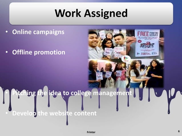 Frinter live project PPT | PPT