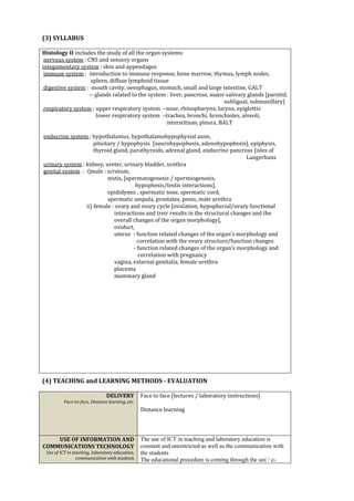 HISTOLOGY+II+outline | PDF