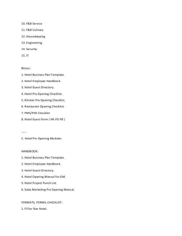 Hotel Management Tools 2015