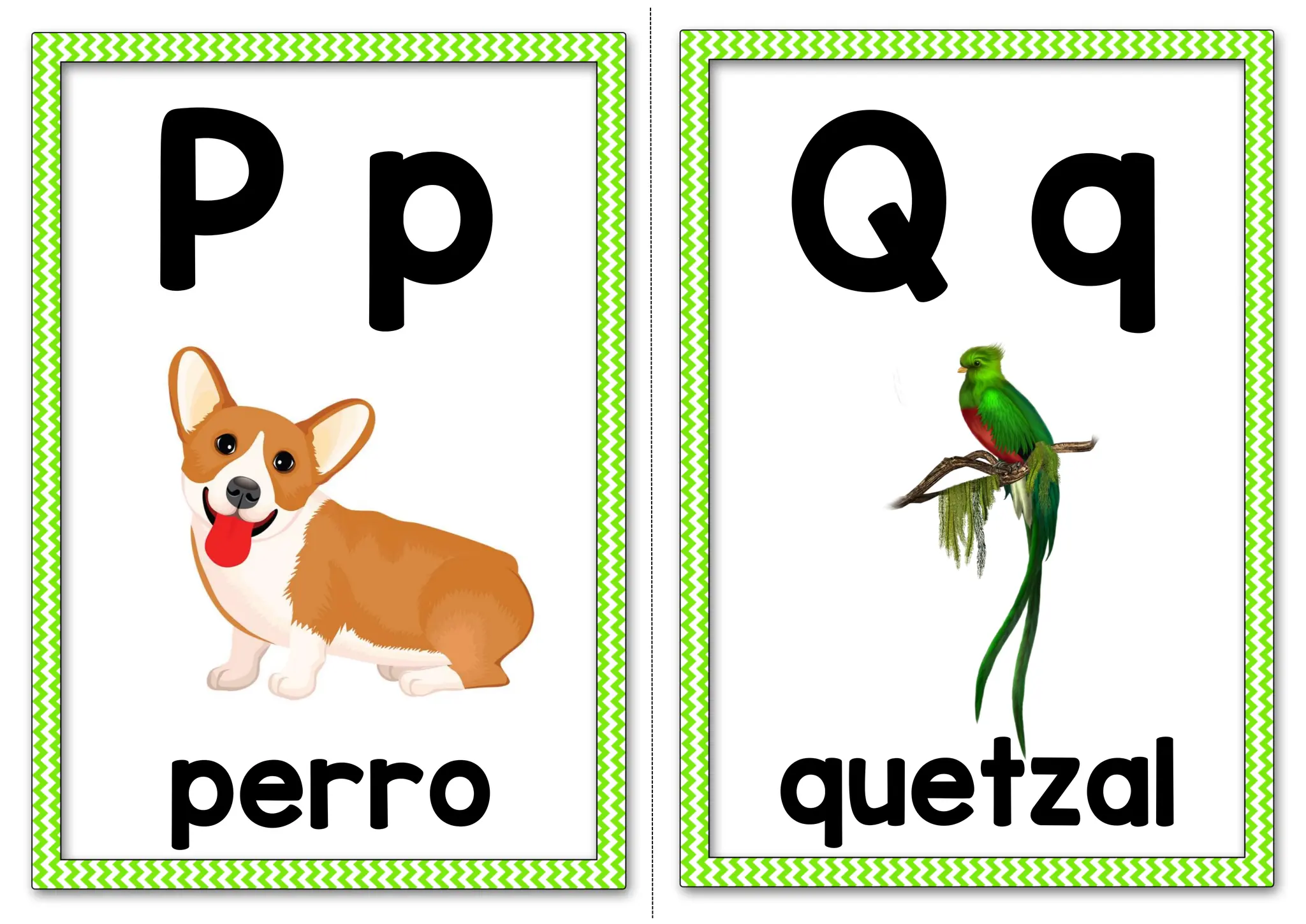 Abecedario de animales en imprenta y con dibujos | PDF | Zoos ...