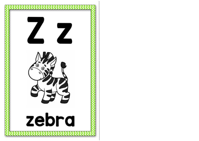 Abecedario de animales en imprenta y con dibujos | PDF | Zoos ...