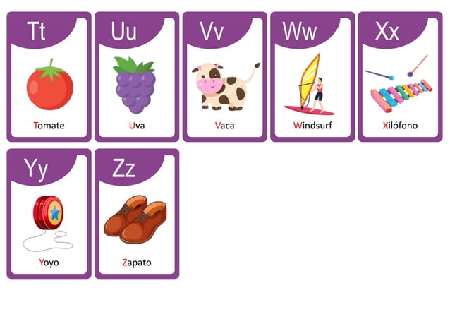 Cartas del Abecedario en español para imprimir.pptx