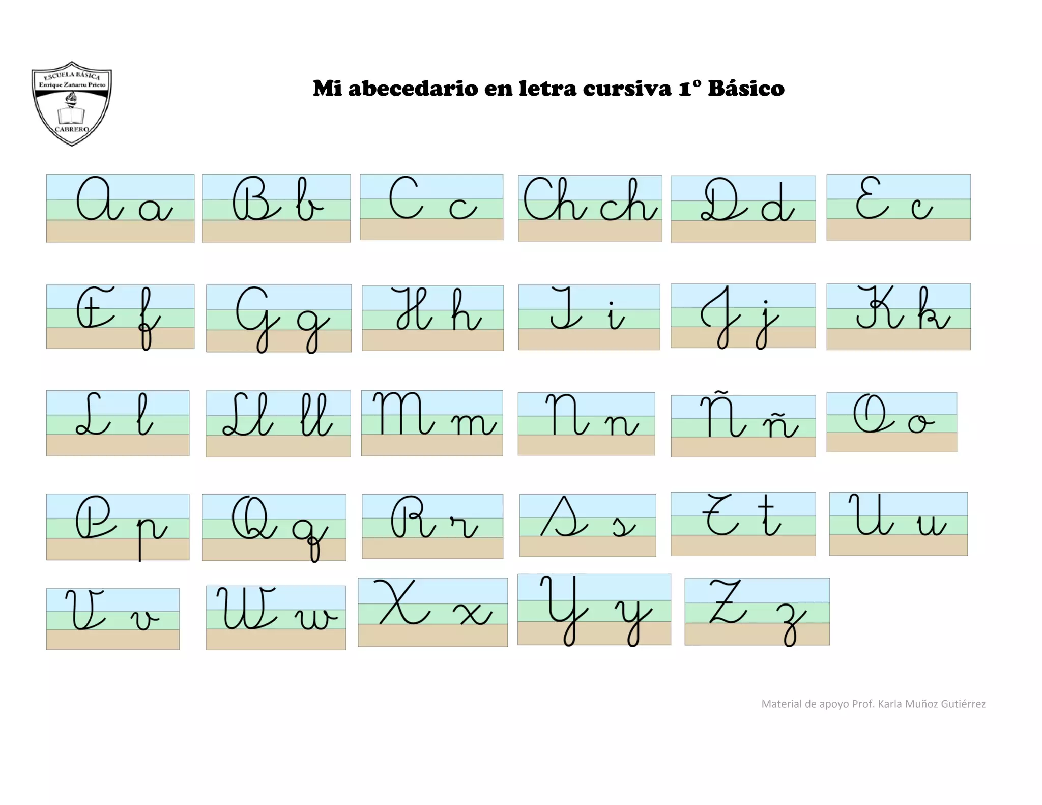 Abecedario letra cursiva | PDF