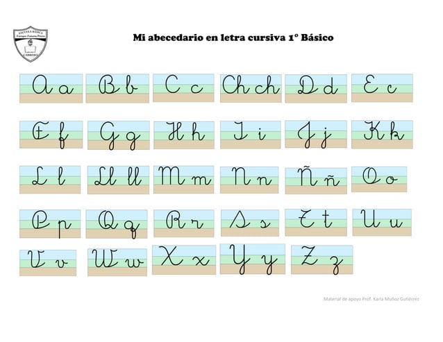 Caligrafia Abecedario En Cursiva Para Imprimir 9 Ideas De Manuscrita