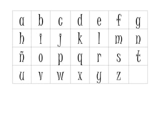 Abecedarios varias letras | PDF