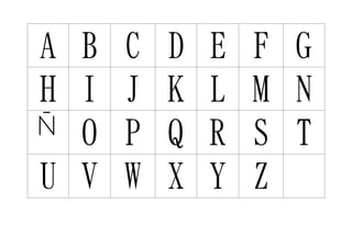 Abecedarios varias letras | PDF