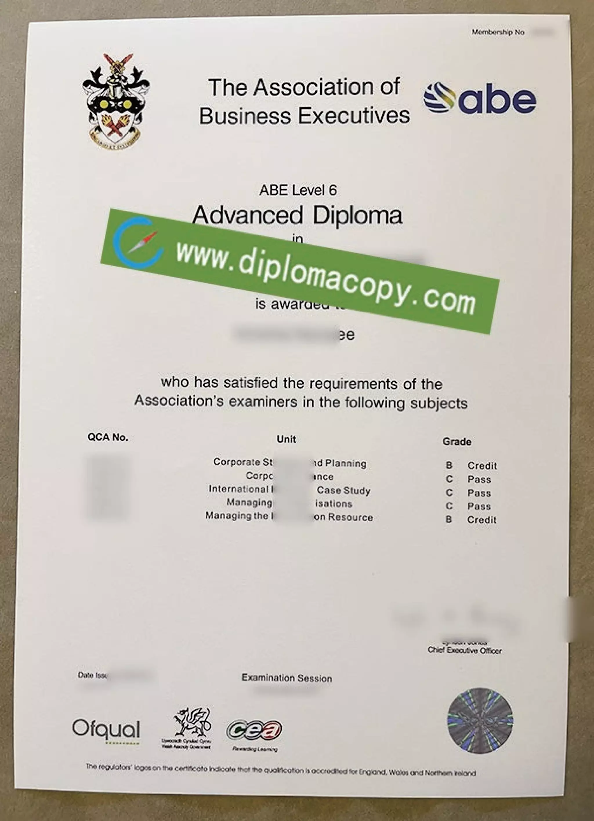 ABE certificate | PDF