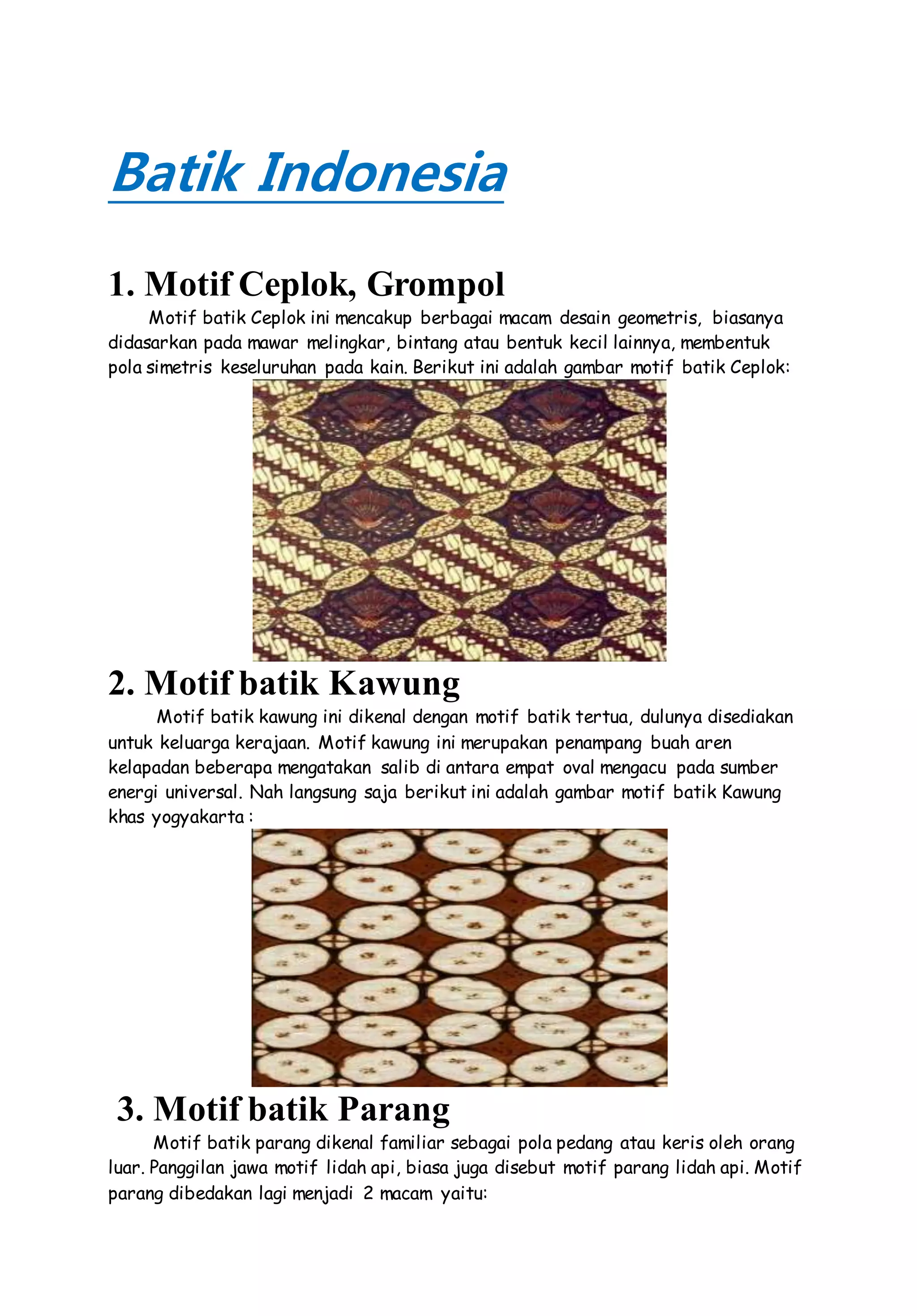 BATIK INDONESIA | DOCX