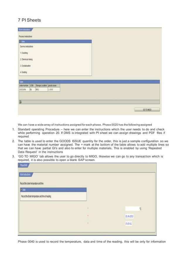 A Guide for pi sheet | DOCX