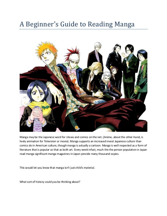 A beginner guide to reading manga