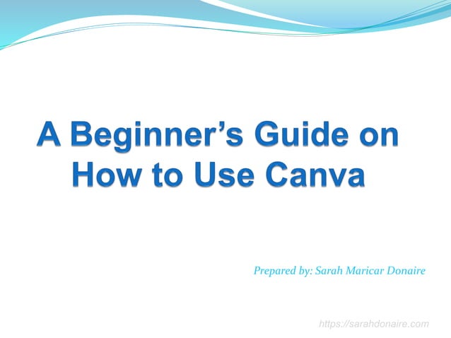 A Beginners Guide on How to Use Canva | PDF