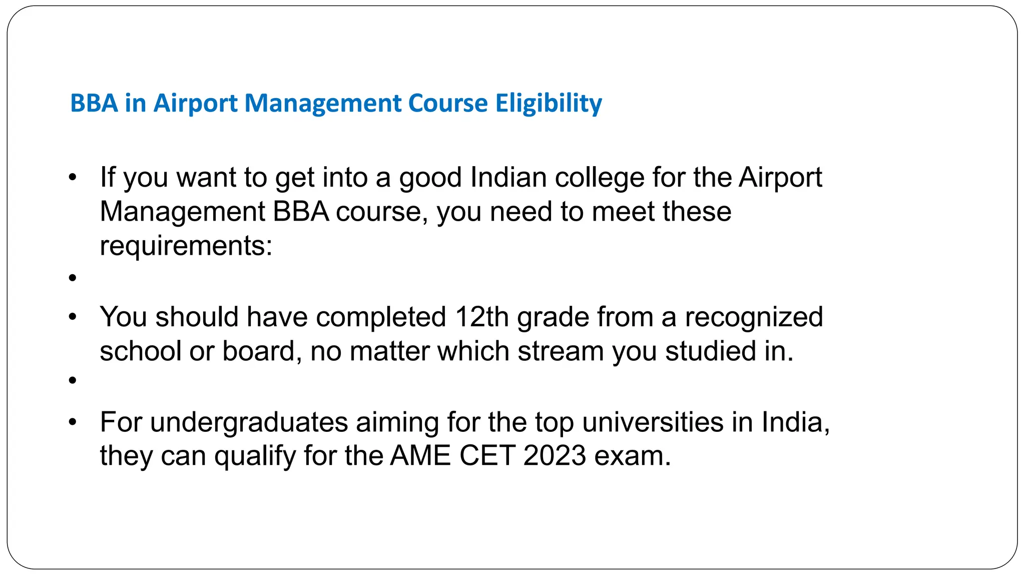 A Beginner's Guide to BBA Airport Management Course | PPT