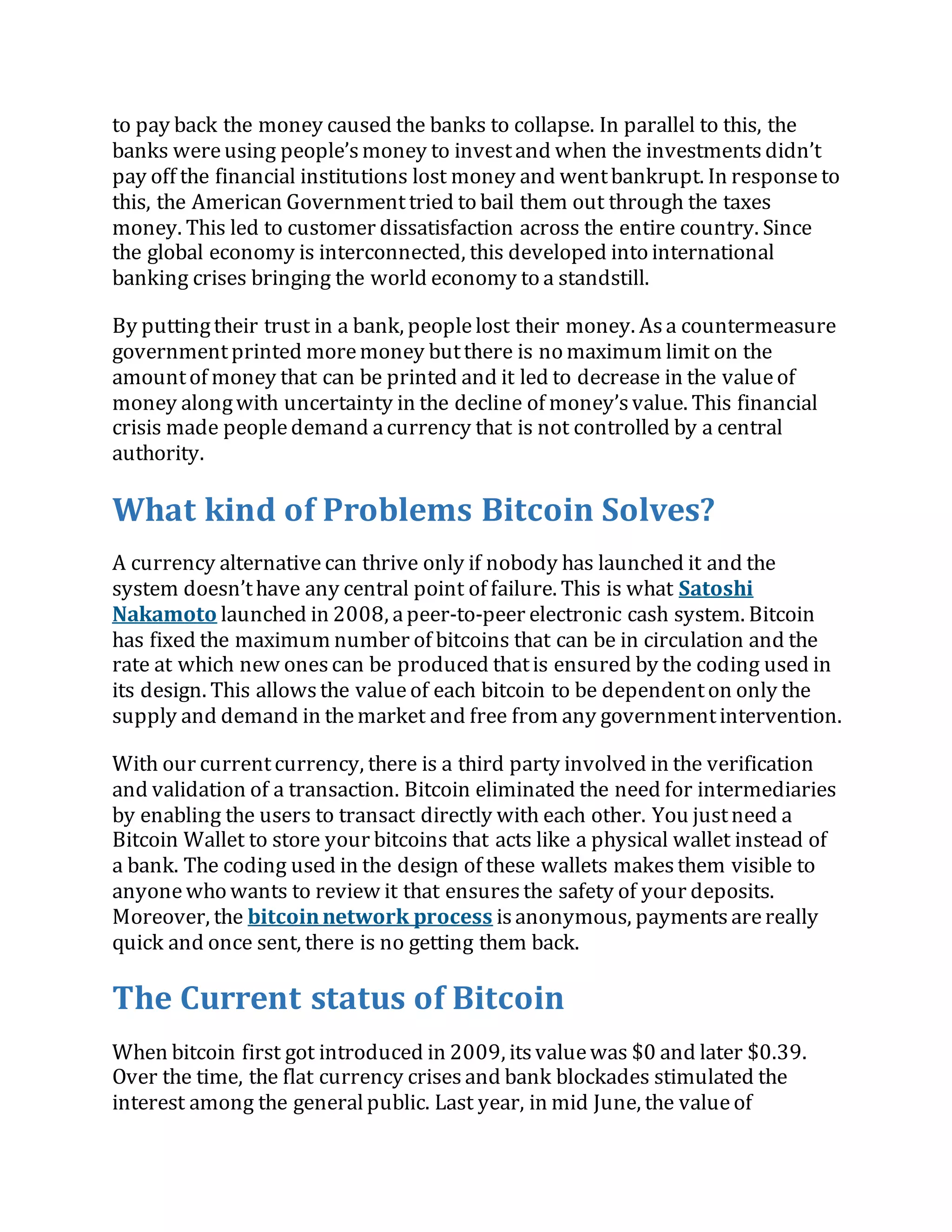 A beginners guide to bitcoin | PDF