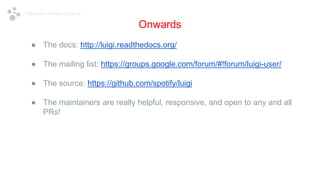 A Beginner's Guide to Building Data Pipelines with Luigi | PPT