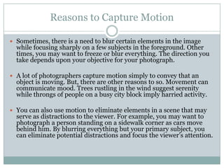 A Beginner's Guide to Capturing Motion | PPT