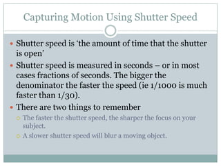 A Beginner's Guide to Capturing Motion | PPT