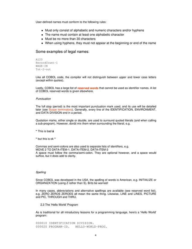 A beginner's guide to cobol programming | PDF