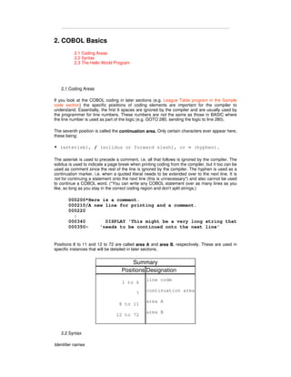A beginner's guide to cobol programming | PDF