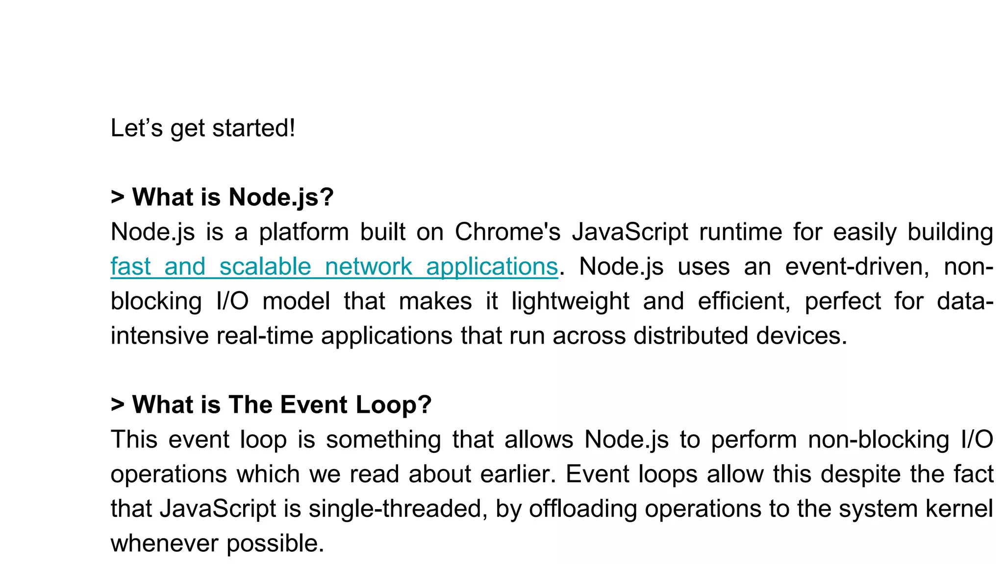 A beginner's guide to eventloops in node | PPT