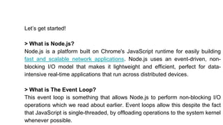 A beginner's guide to eventloops in node | PPT