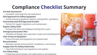 A Beginner’s Guide to Fire Safety Compliance for Startups in Dubai | PPTX